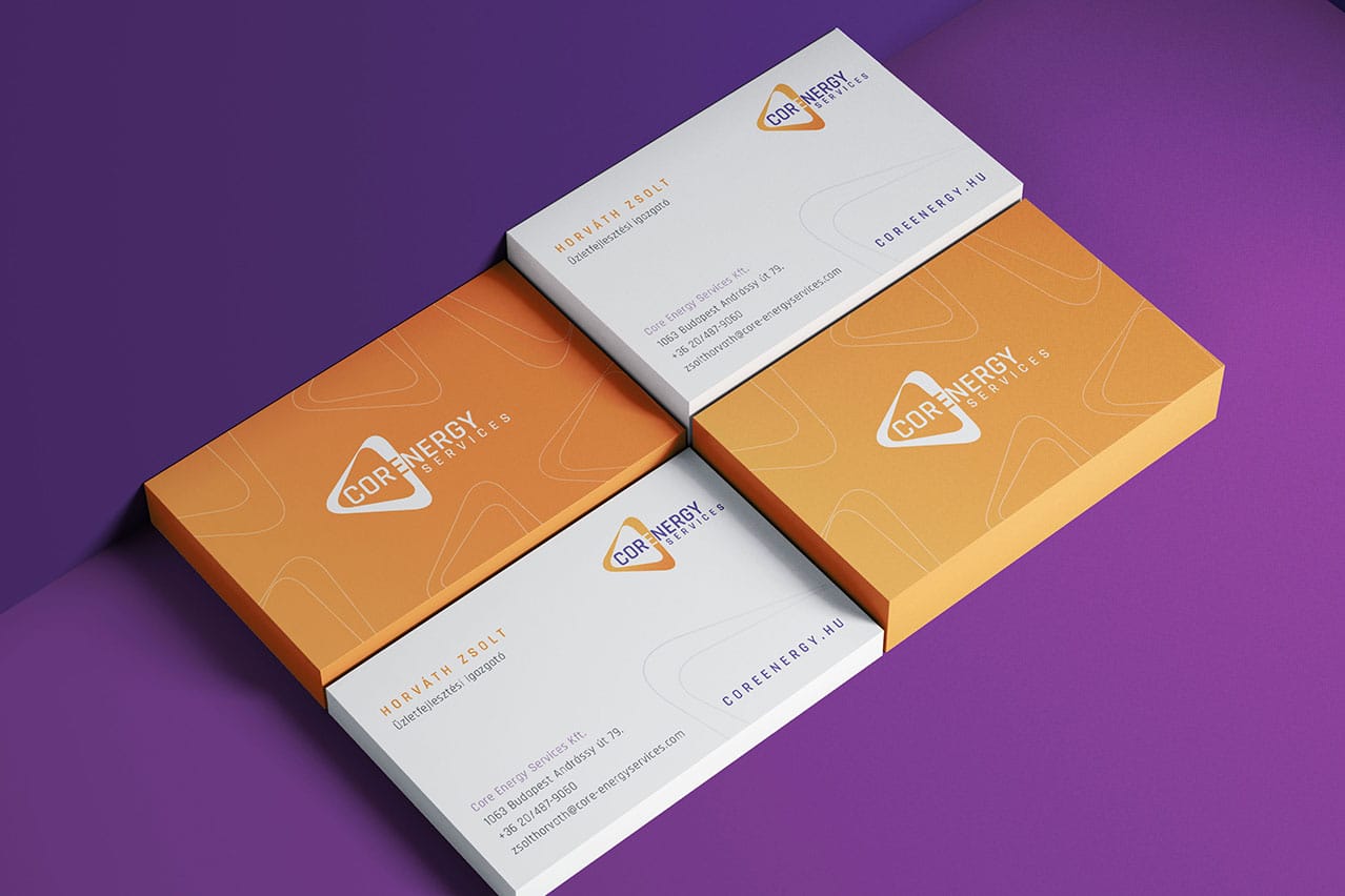 VadonDesign arculattervezés - Core Energy Services arculattervezés
